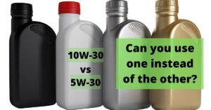 Can I Put 10W-30 Instead Of 5W-30 Oil In My Engine? (SOLVED)